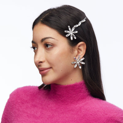 DANDELION MINI CRYSTAL CLAW CLIP - Lele Sadoughi