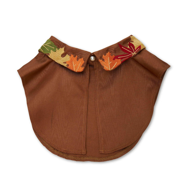FALL FOLIAGE FALLING LEAVES EMBROIDERED COLLAR - Lele Sadoughi