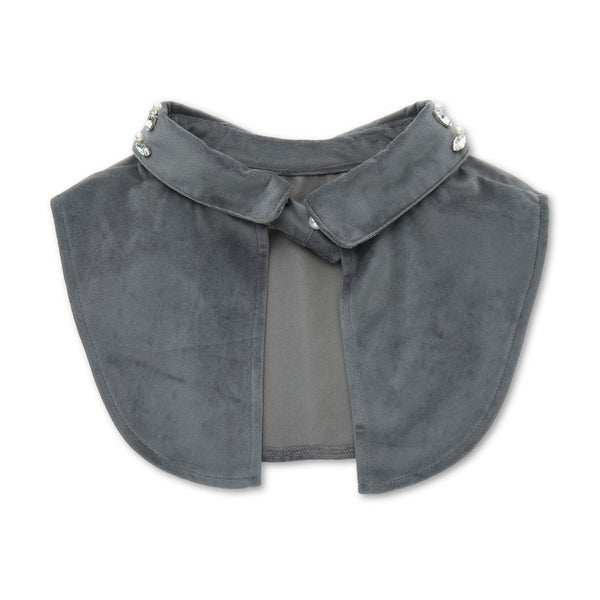 SLATE GRAY CRYSTAL GRID COLLAR - Lele Sadoughi