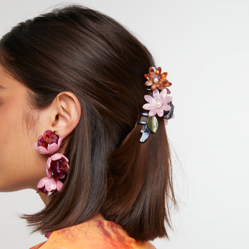 SUNSET FIELDS PETUNIA CLAW CLIP - Lele Sadoughi