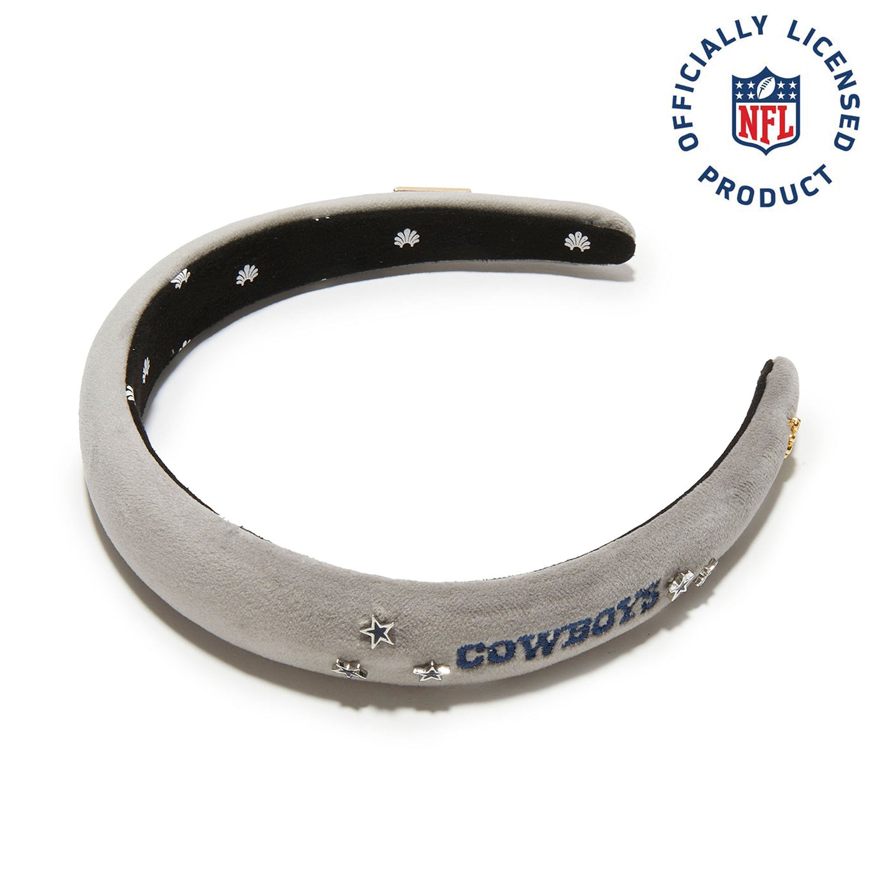 DALLAS COWBOYS LELE SADOUGHI X NFL GREY EMBELLISHED KNOTTED HEADBAND ...