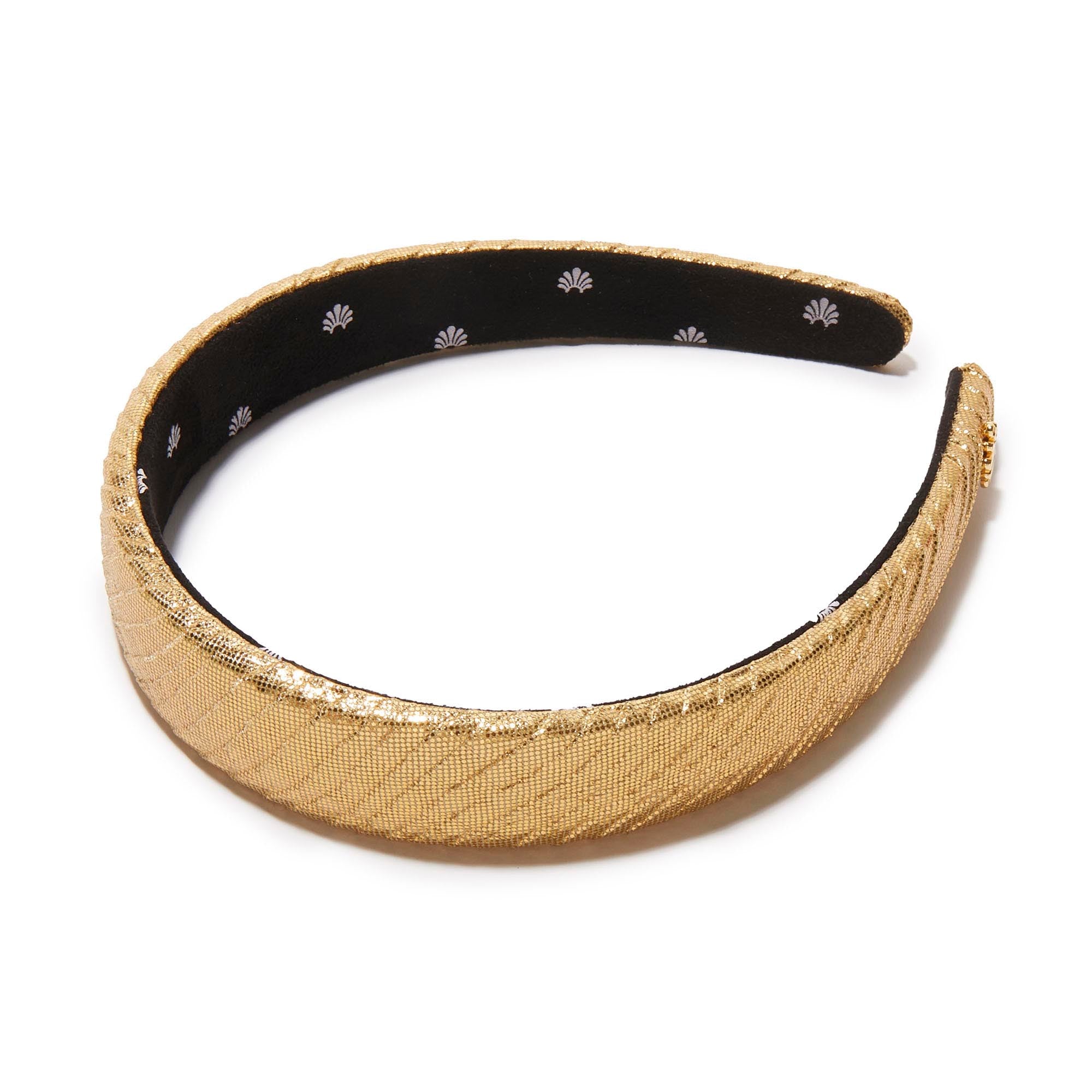 GOLD STRAND SHELL HEADBAND - Lele Sadoughi