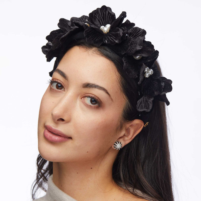 JET MAGNOLIA VELVET HEADBAND - Lele Sadoughi