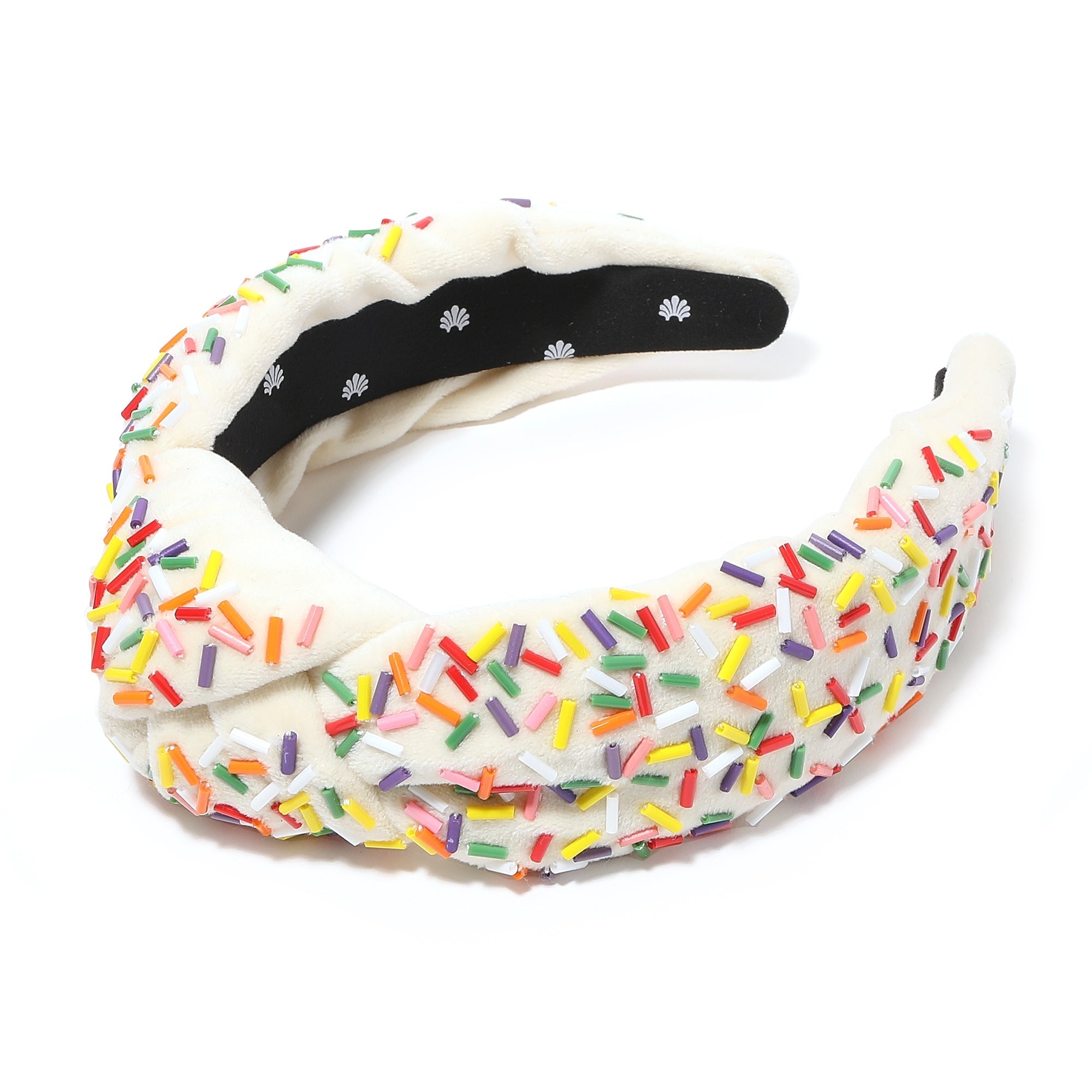 STRAWBERRY BIRTHDAY CAKE KNOTTED HEADBAND - Lele Sadoughi